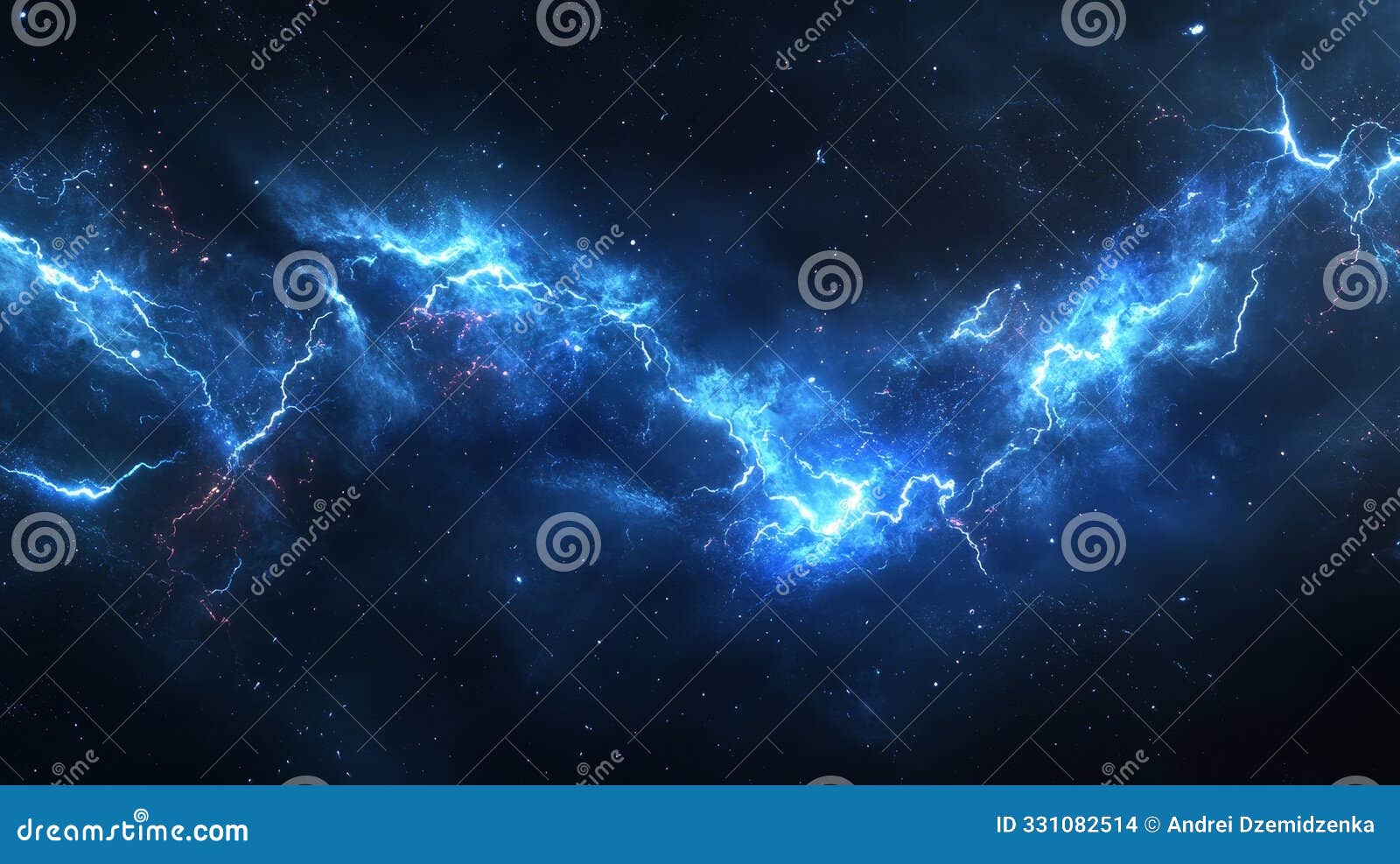 Electrifying Blue Lightning Plasma: a Dynamic Background for Your ...