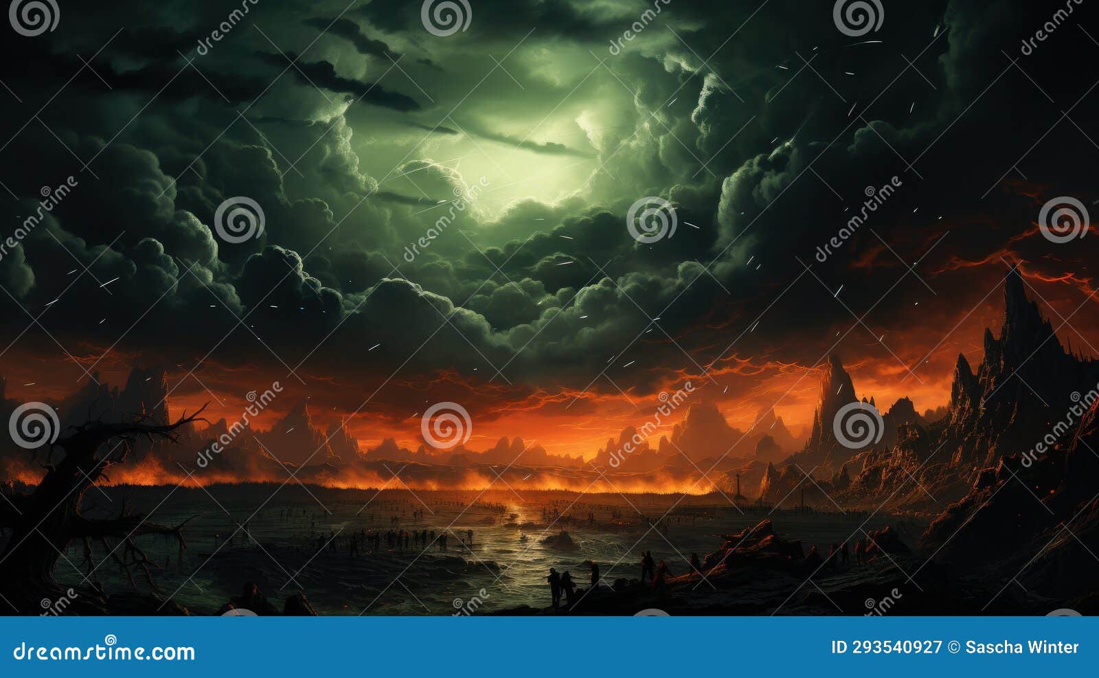 Electrifying Chaos: Acid Storm Unleashed Stock Illustration ...