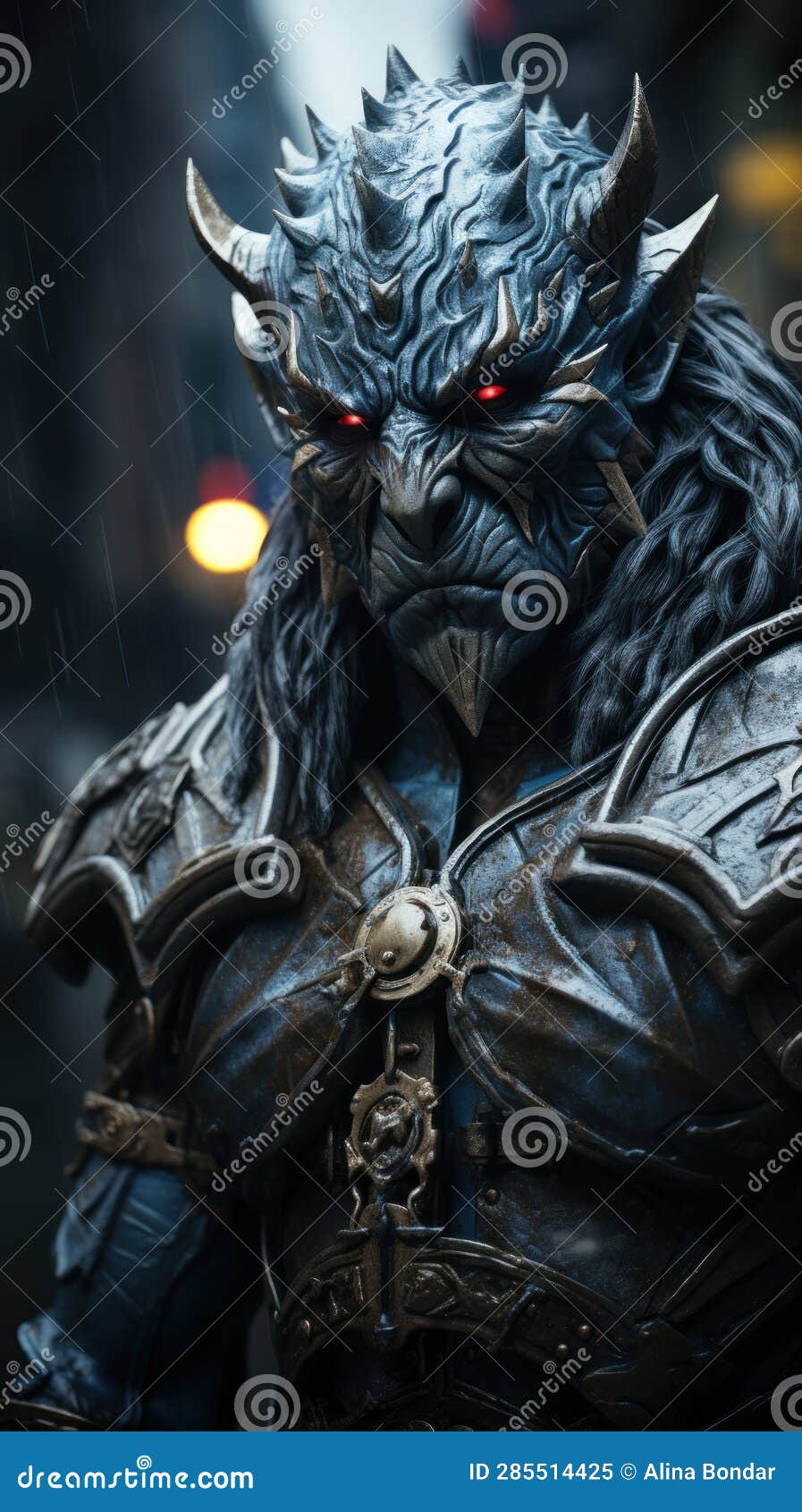 Electrifying Cyberbionic Gargoyles Over NYC. Created with Generative AI ...