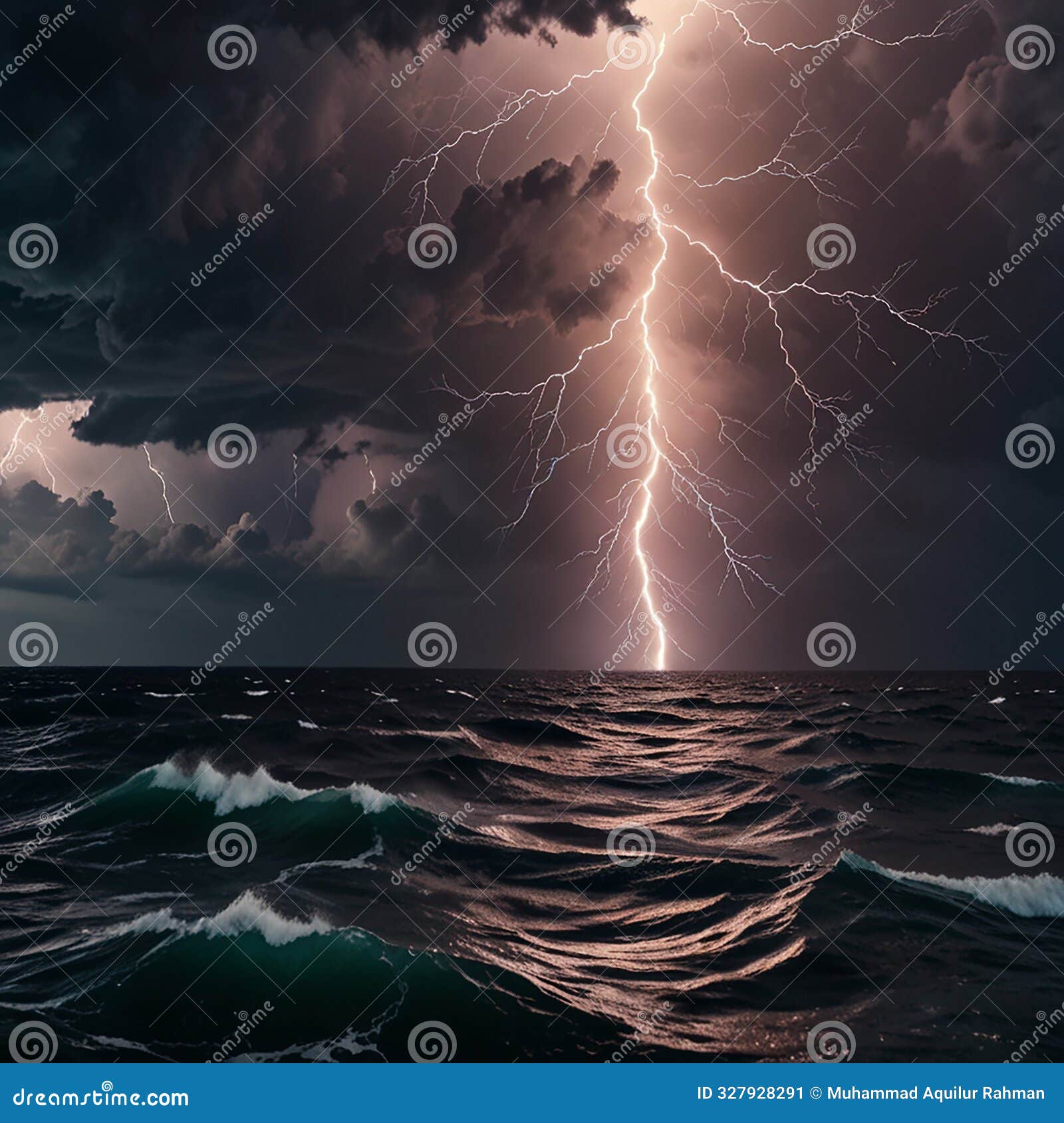The Electrifying Dance: Understanding Lightning Storms Over Water Stock ...