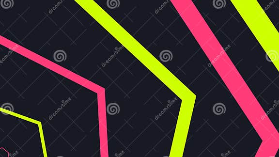 Electrifying Geometric Motion: Endless Glowing Journey through ...