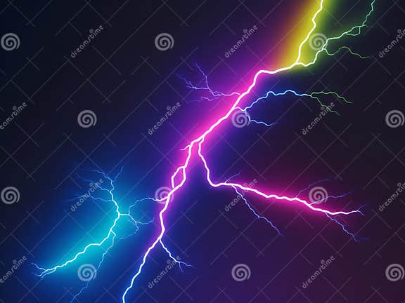 Dynamic Lightning Vibrant Colors and Intense Motion in an Atmospheric ...