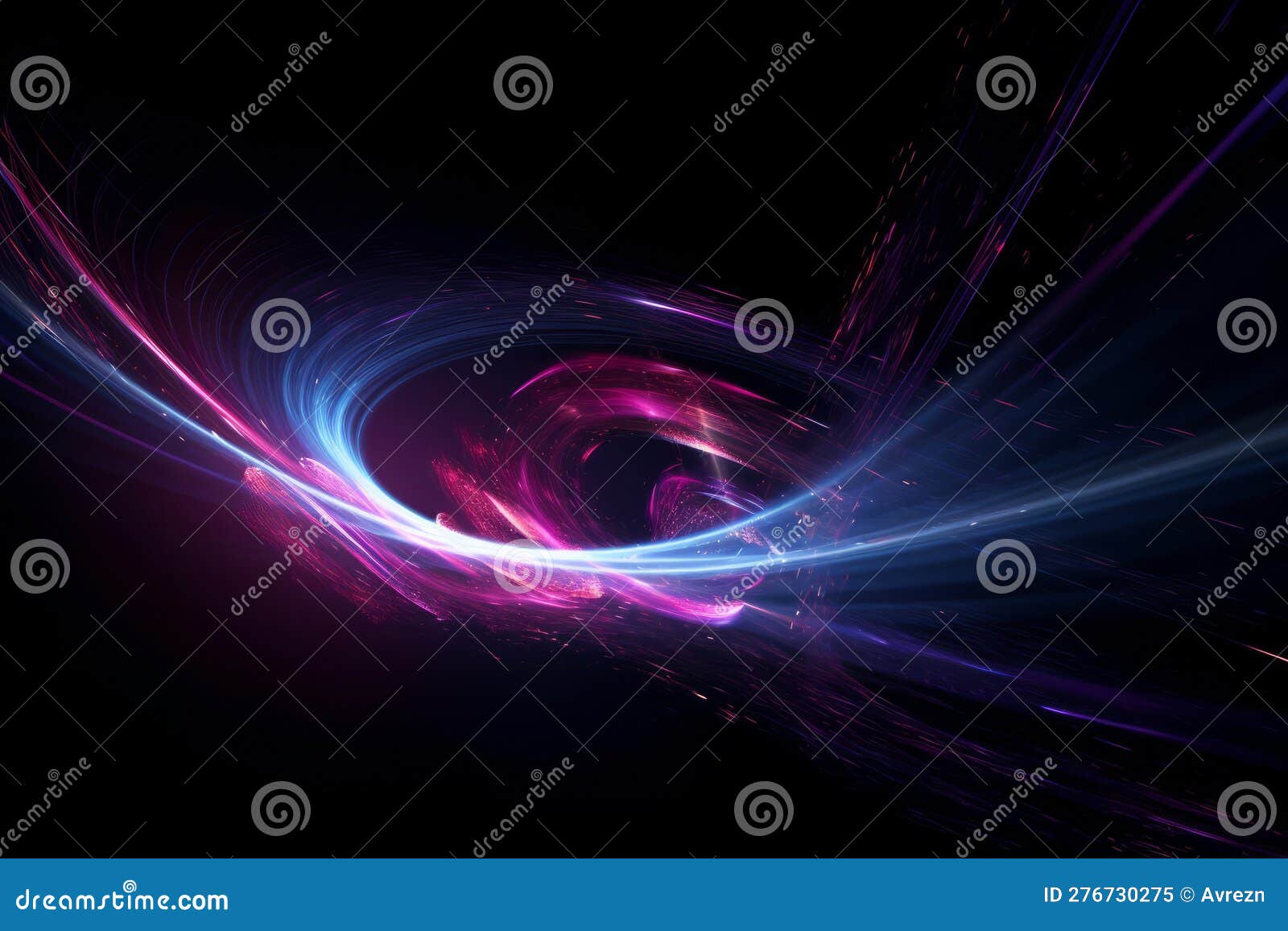 Cosmic Kinetics: a Bright Light Streak in Space, Generative AI Stock ...