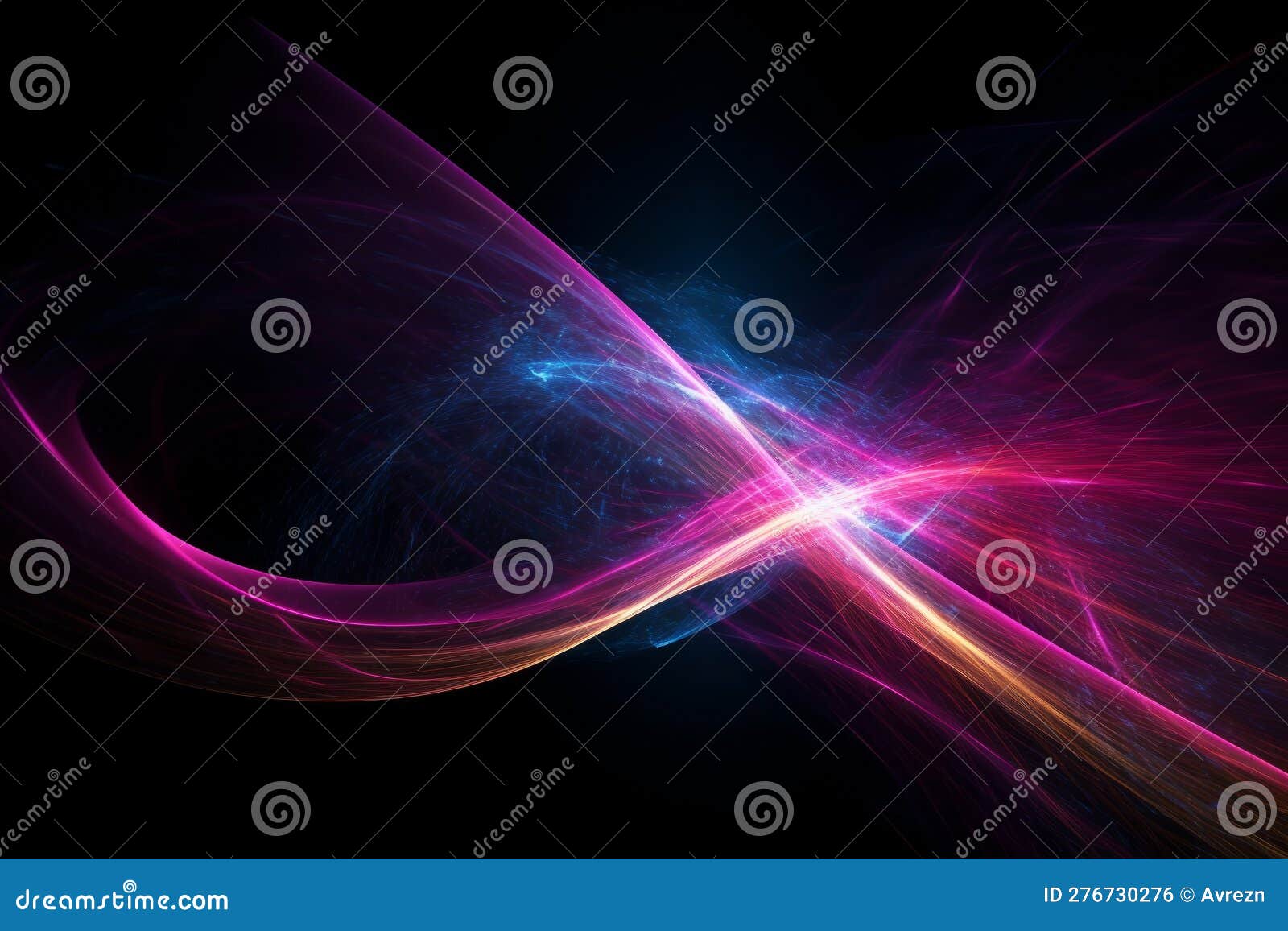 Cosmic Kinetics: a Bright Light Streak in Space, Generative AI Stock ...