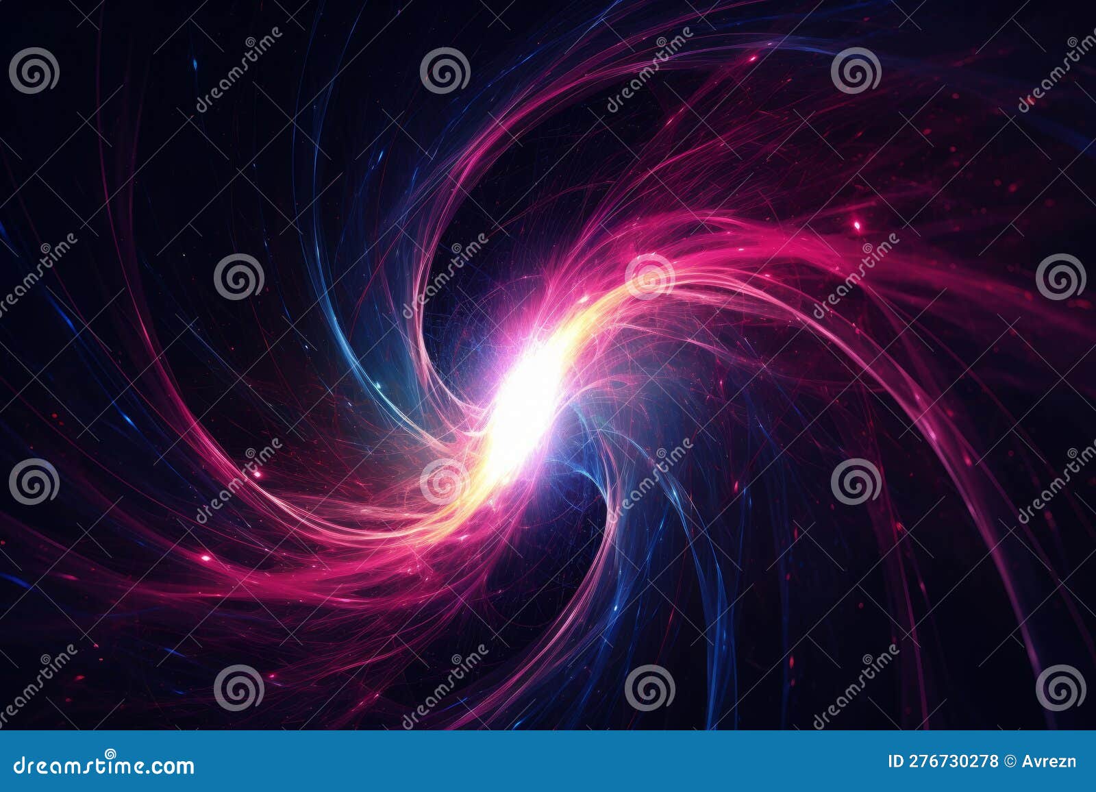 Cosmic Kinetics: a Bright Light Streak in Space, Generative AI Stock ...