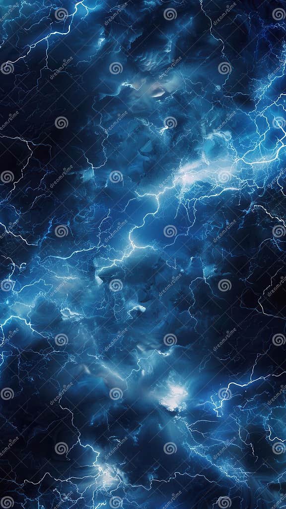 Electrifying Storm. Dynamic Lightning Background Stock Photo - Image of ...