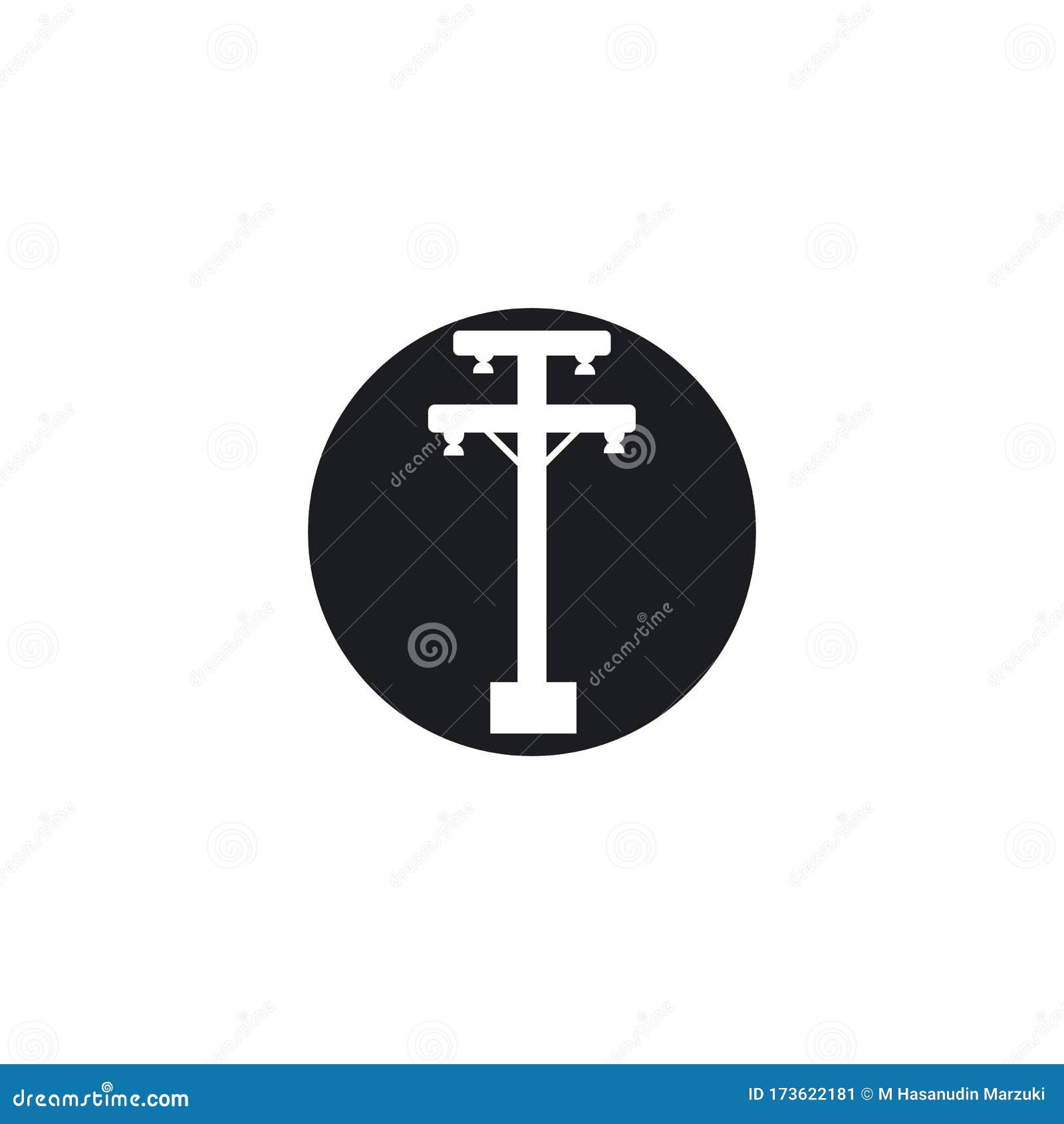 Electrical tower logo stock vector. Illustration of line - 173622181