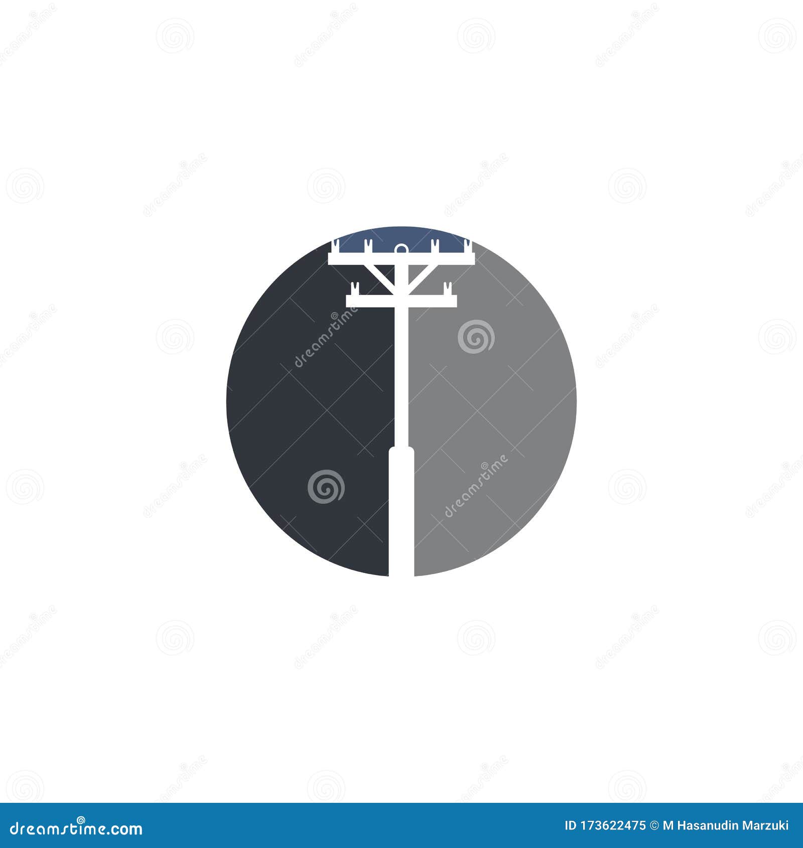 Electrical tower logo stock vector. Illustration of grid - 173622475