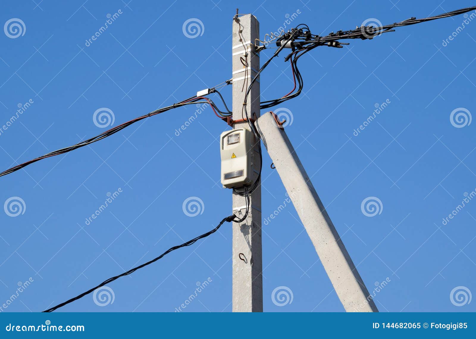 Electro-bolt with a Counter and Wires, a Torsad on a Stock Image ...