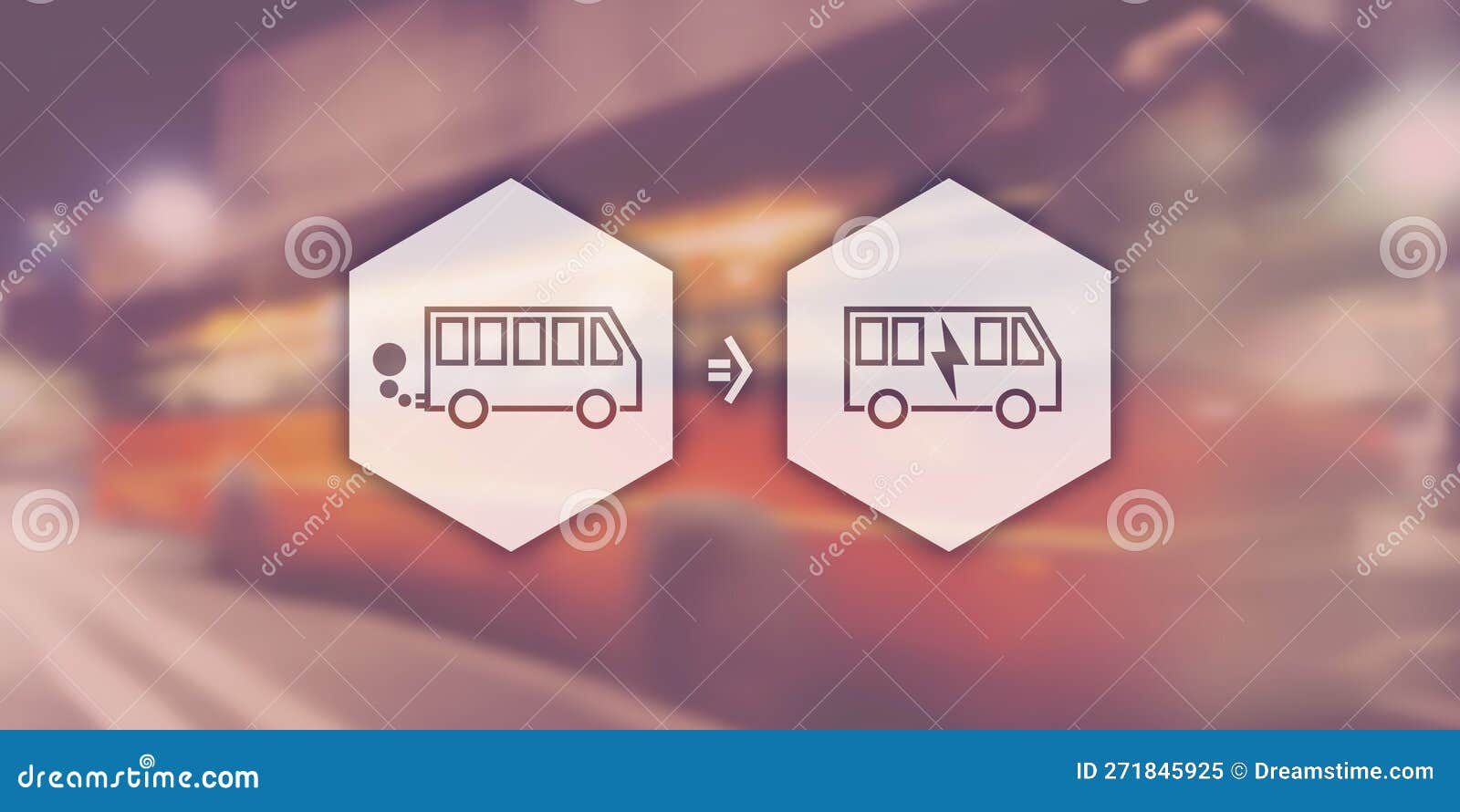 E-mobility Icons, Completely Ecological City Vector Illustration ...