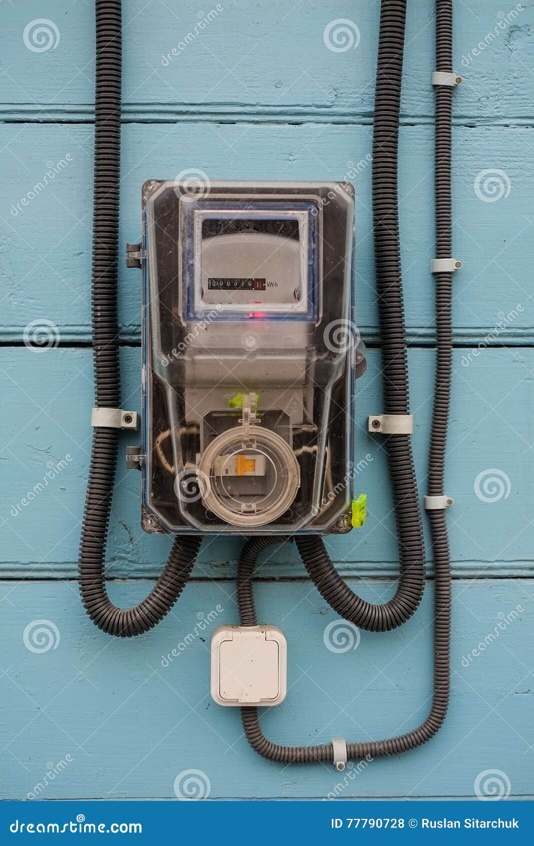 Electro counter stock photo. Image of display, electricity - 77790728