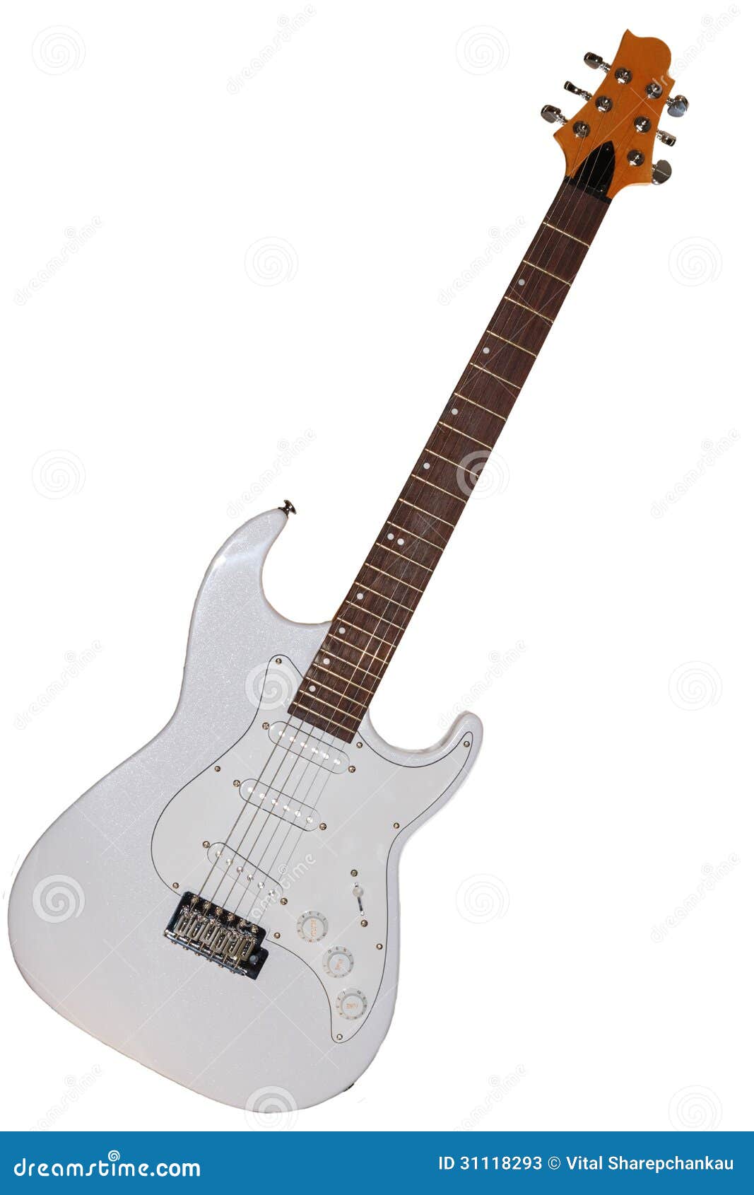 Electro guitar. stock image. Image of guitarist, isolated - 31118293