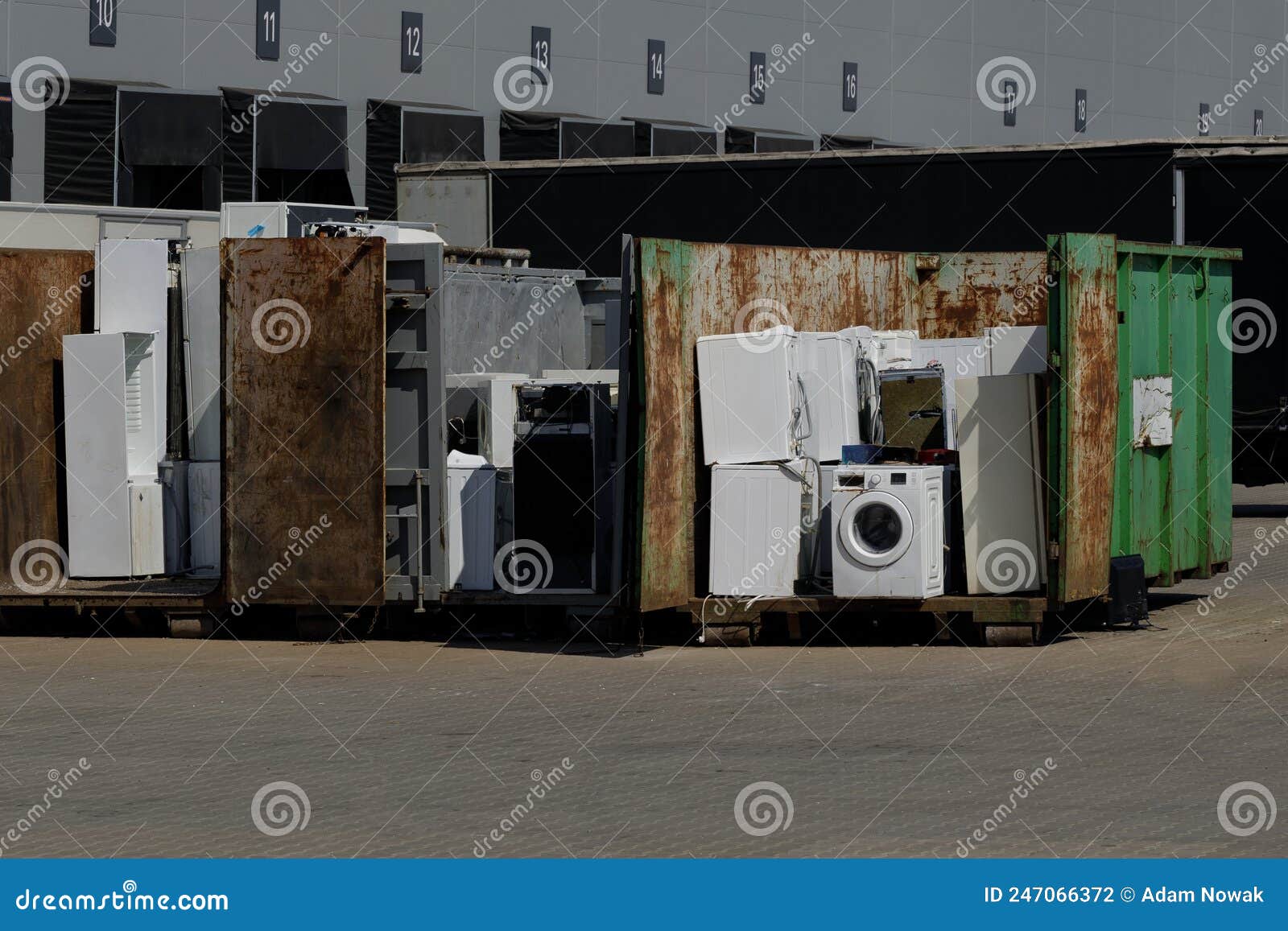 Electro-junk, Sequencing and Collection of Electro Garbage Stock Photo ...
