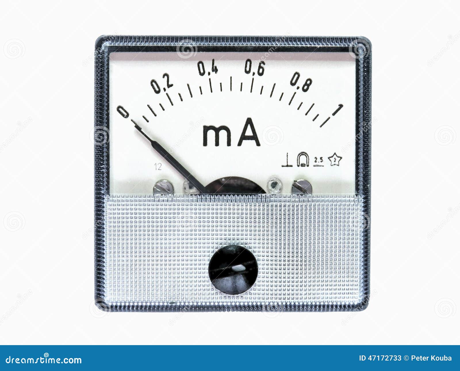 Electro Magnetic Analog Measuring Device. Stock Image - Image of ...