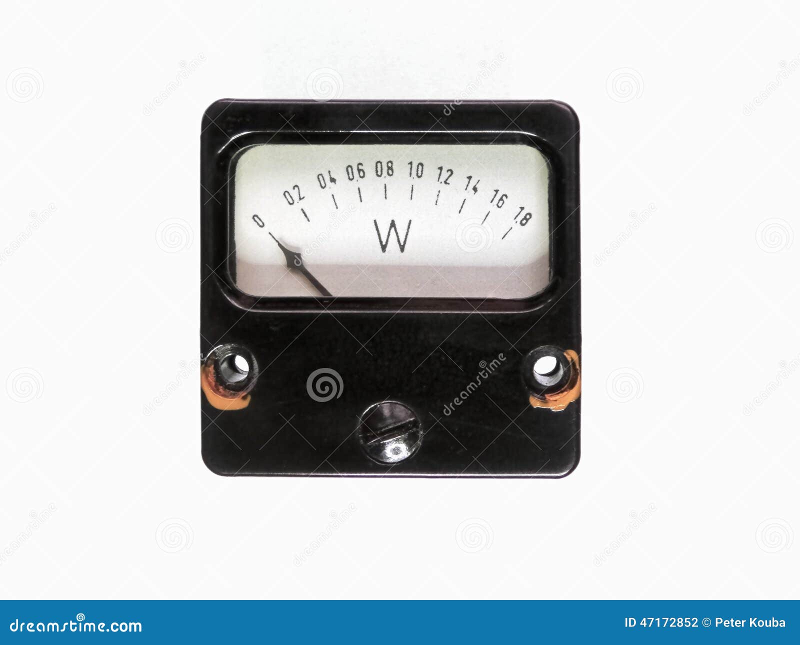 Electro Magnetic Analog Measuring Device. Stock Photo - Image of ...