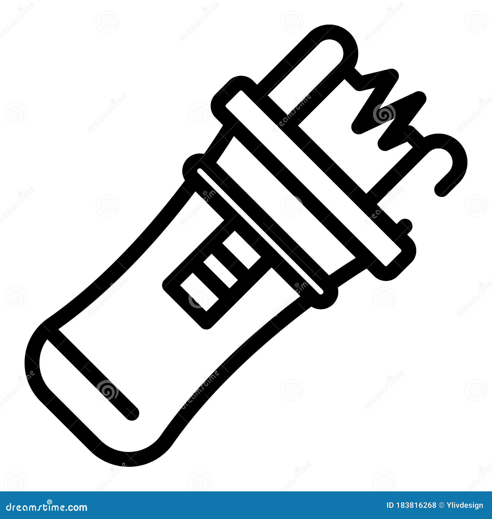 Electro Shocker Icon, Outline Style Stock Vector - Illustration of ...