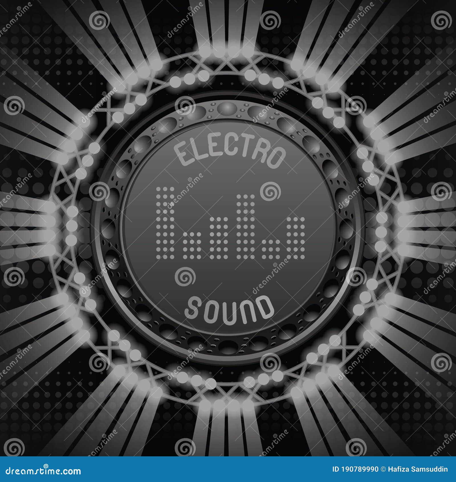 Electro Sound System. Vector Illustration Decorative Design Stock ...