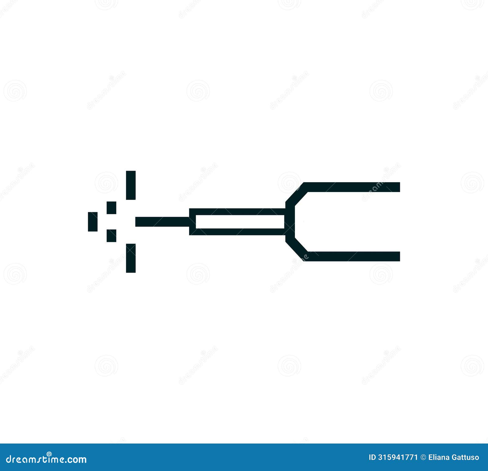 Electro-surgical Handpiece Symbol Stock Vector - Illustration of ...