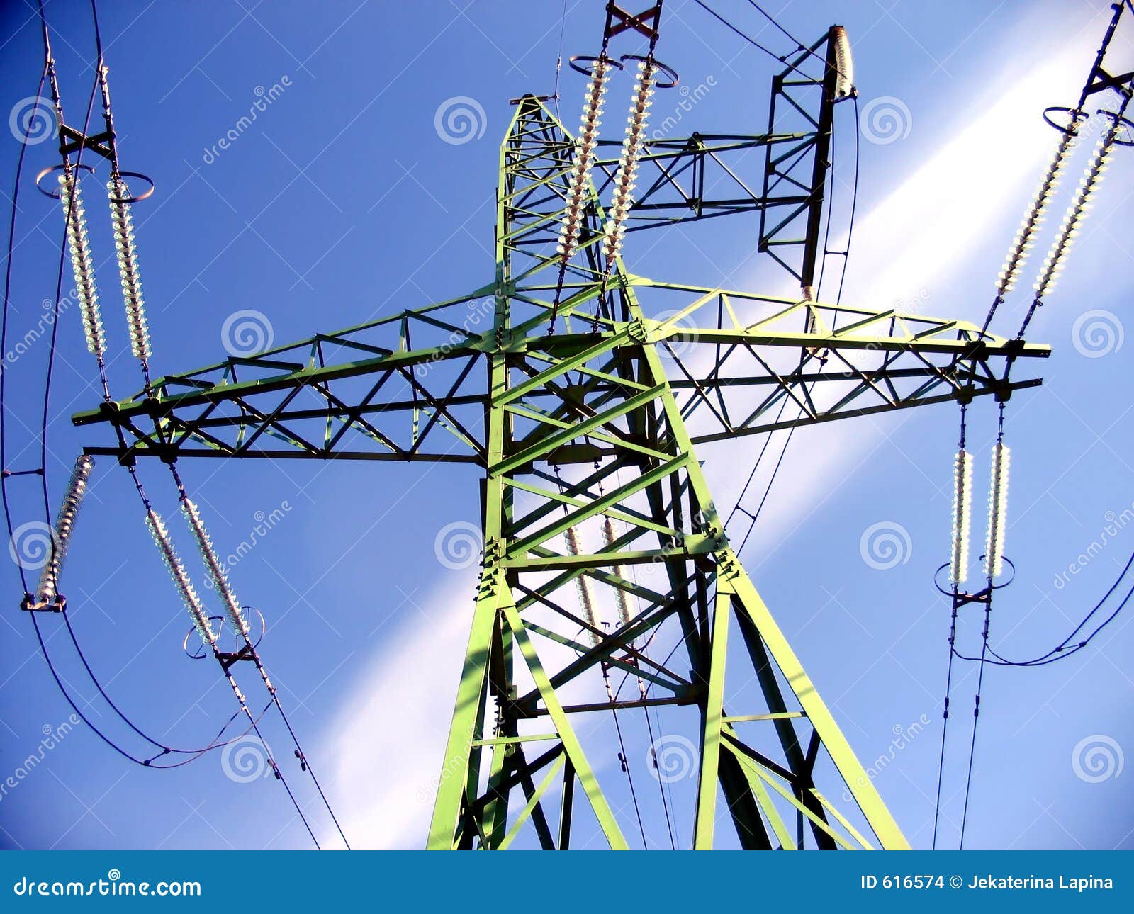 Electro wire tower stock photo. Image of continuity, charge - 616574