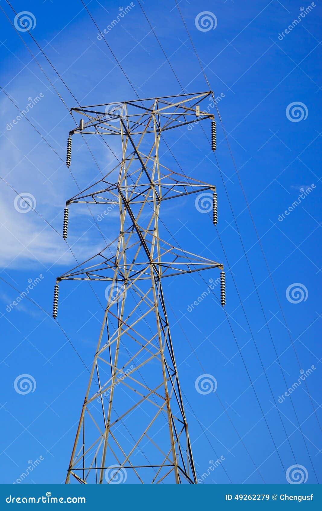 Electro wire tower stock image. Image of field, electric - 49262279