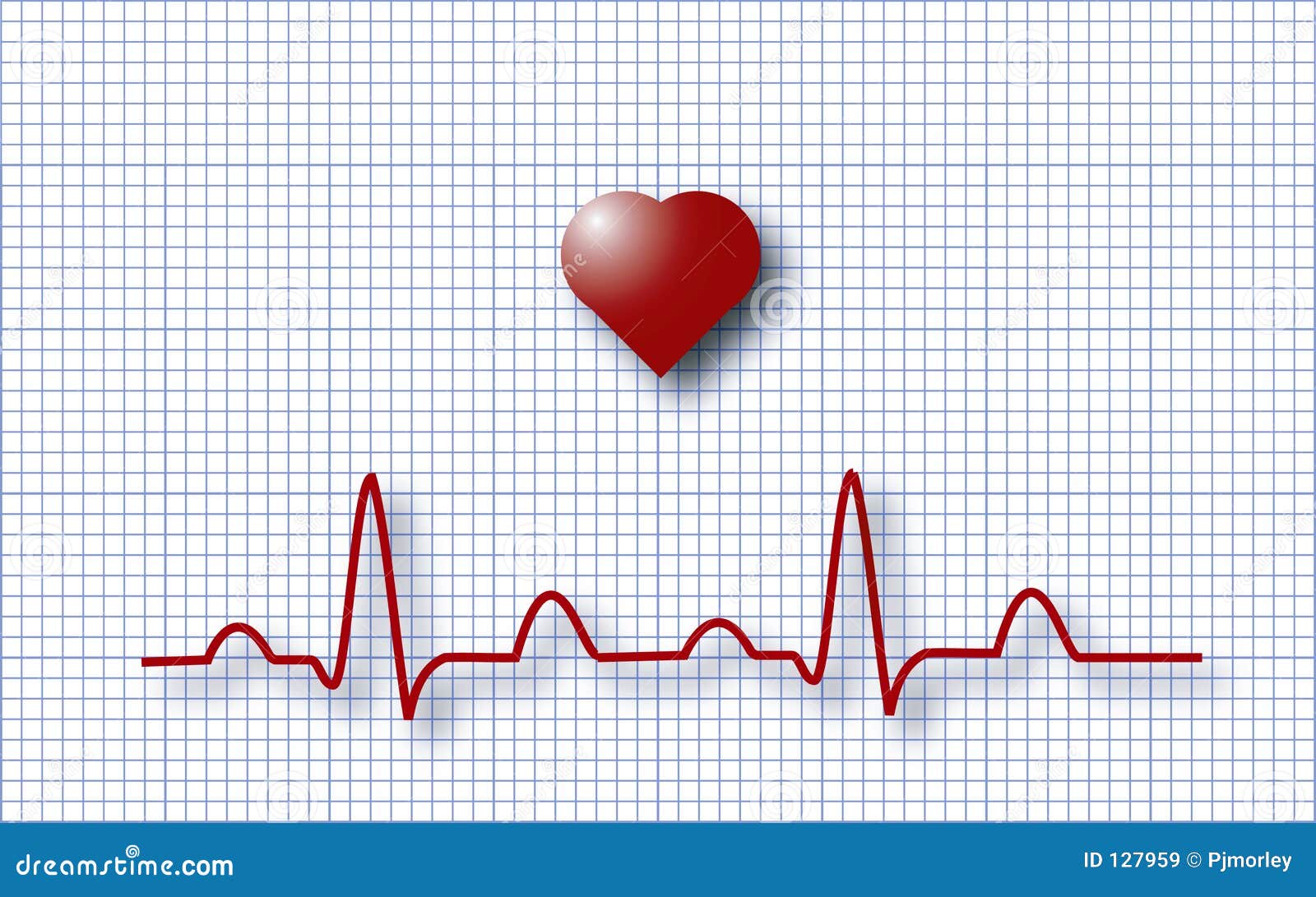 ELECTROCARDIOGRAM ECG stock illustratie. Illustration of ...