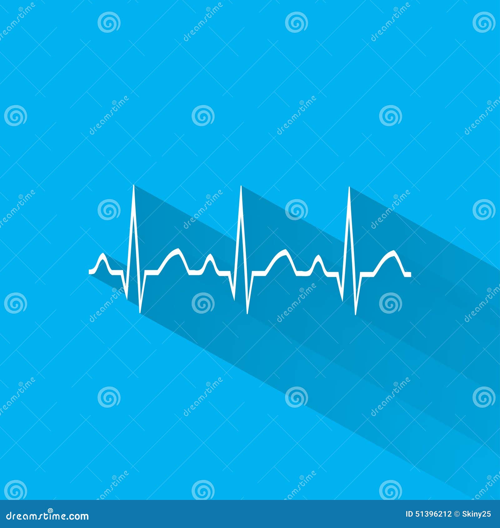 Electrocardiogram, Ecg or Ekg - Medical Icon. Stock Vector ...