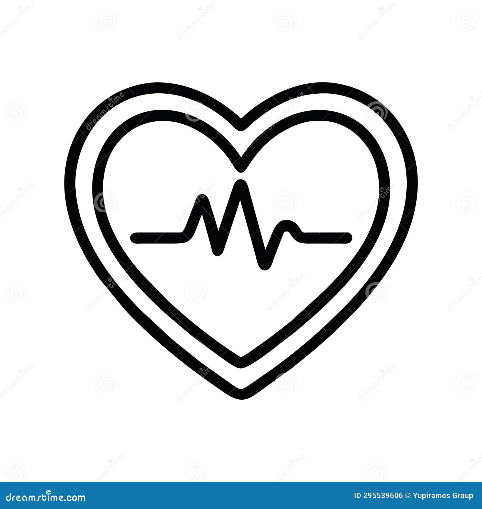 Electrocardiogram Heart Beat Icon Vector Illustration | CartoonDealer ...