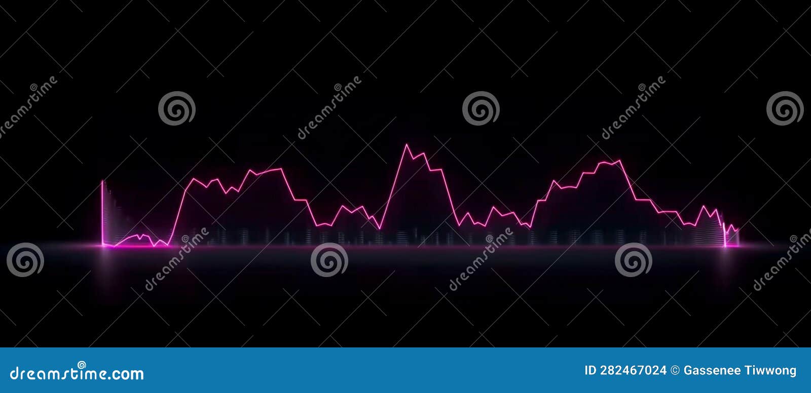 Electrocardiogram of the Heart on a Dark Background. Generative AI ...