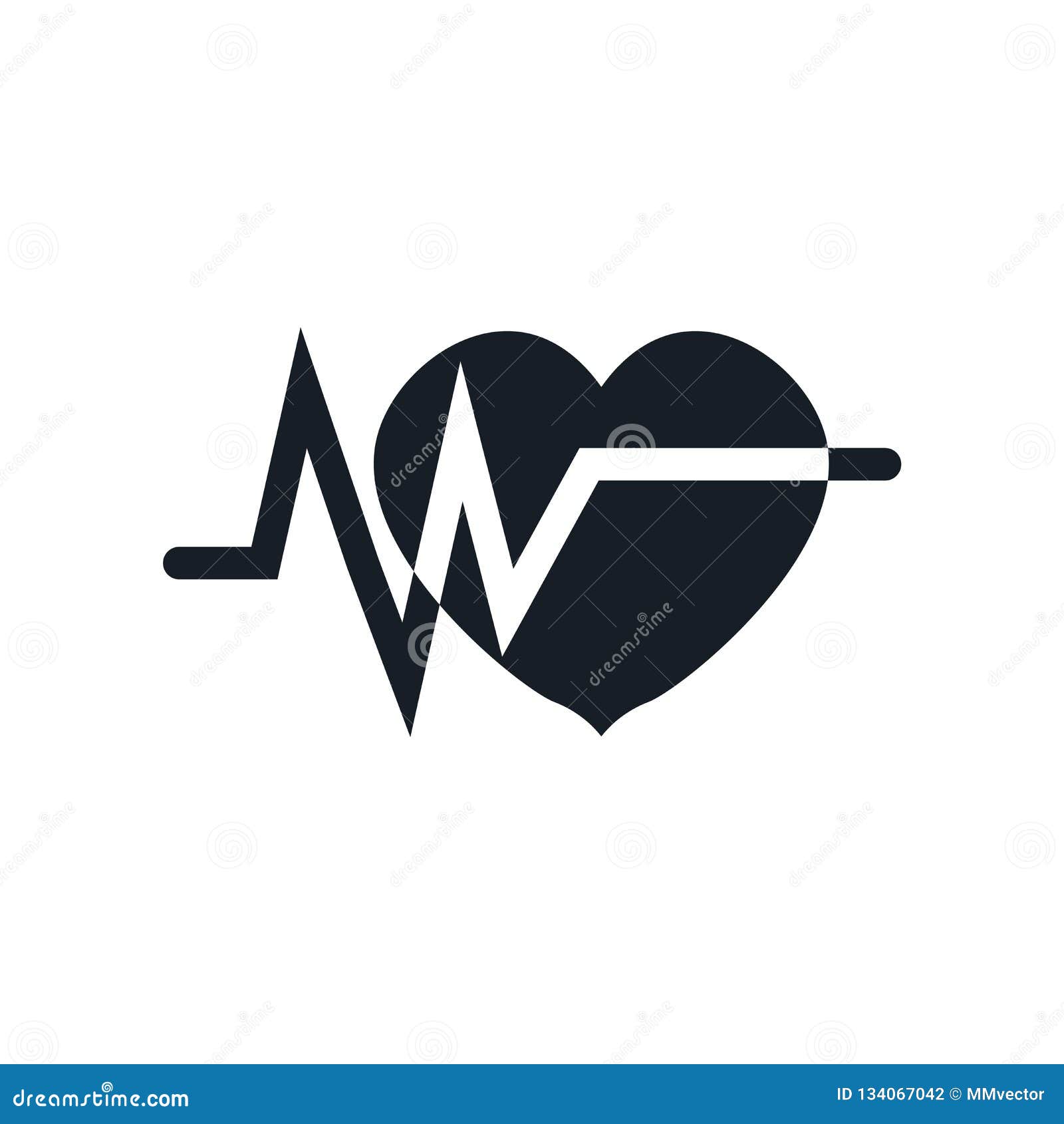 Electrocardiogram Icon Vector Sign and Symbol Isolated on White ...