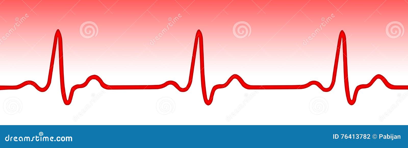Electrocardiogram Pulse Graph Stock Illustration - Illustration of ...