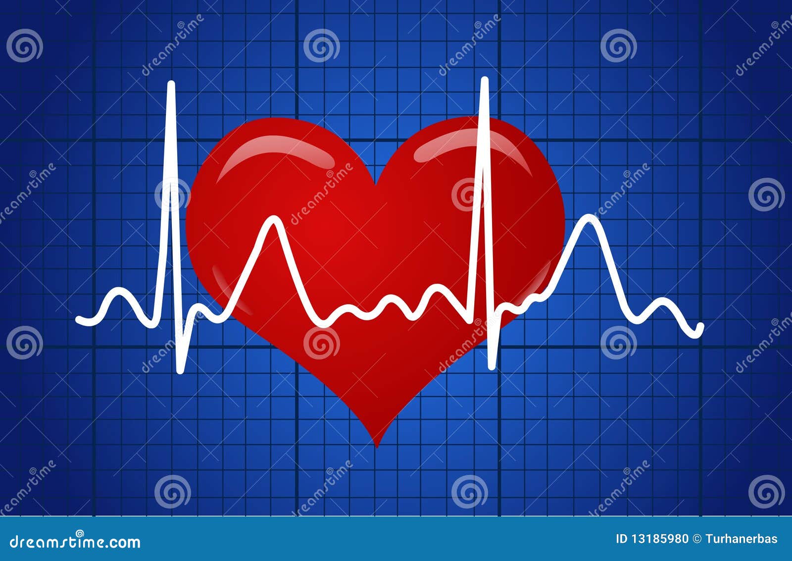 Electrocardiograma ilustración del vector. Ilustración de sano - 13185980