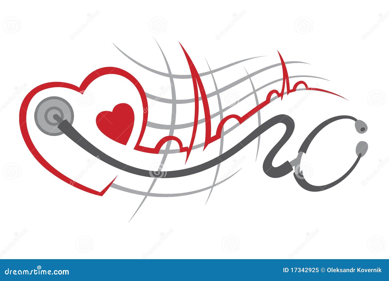 Electrocardiograma ilustración del vector. Ilustración de ritmo - 17342925