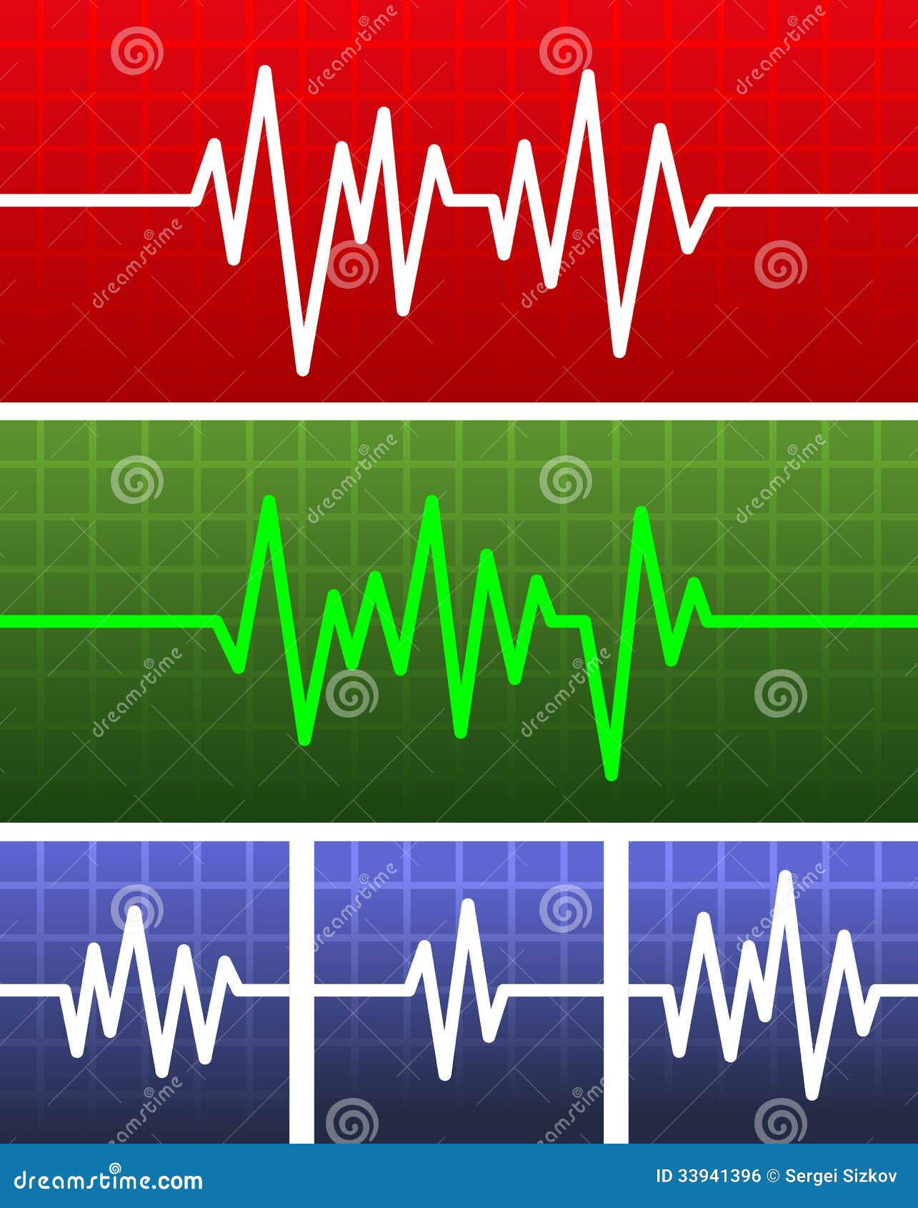 Electrocardiograma Del Vector Ilustración del Vector - Ilustración de ...