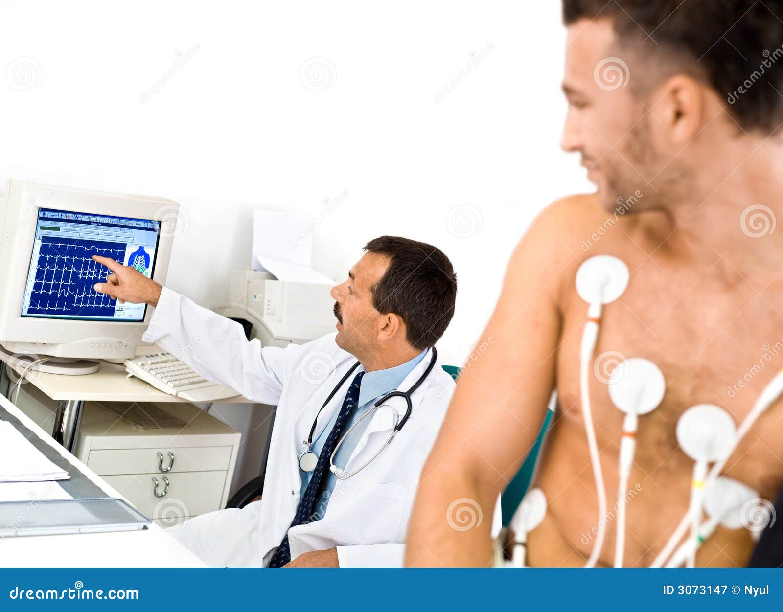 Electrocardiograph stock image. Image of pulse, healthcare - 3073147