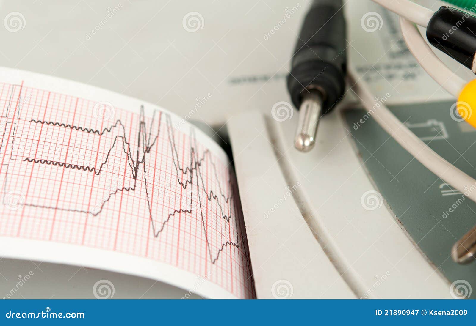 Electrocardiograph machine stock image. Image of graphic - 21890947
