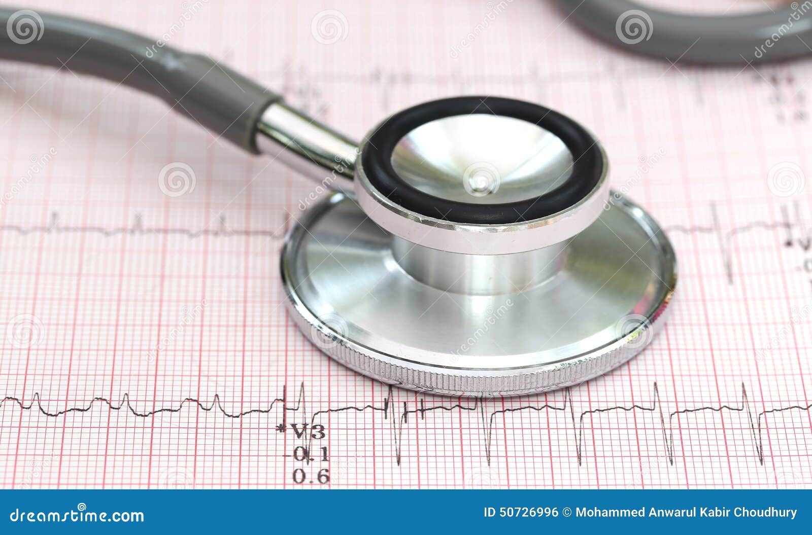 Electrocardiograph With Pump Electrodes With Electrocardiogram Royalty ...