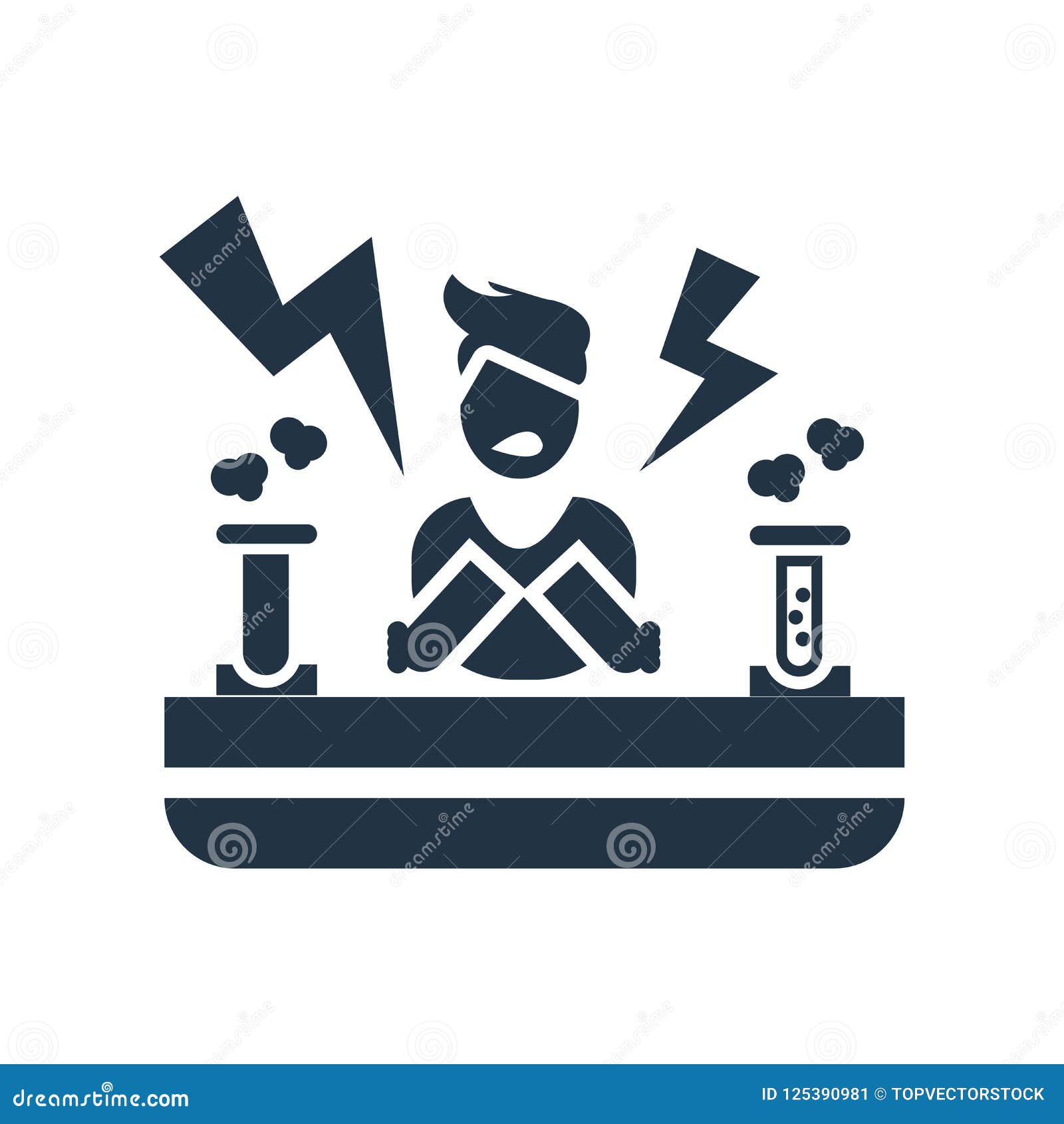 Electrocution Icon Vector | CartoonDealer.com #104129782
