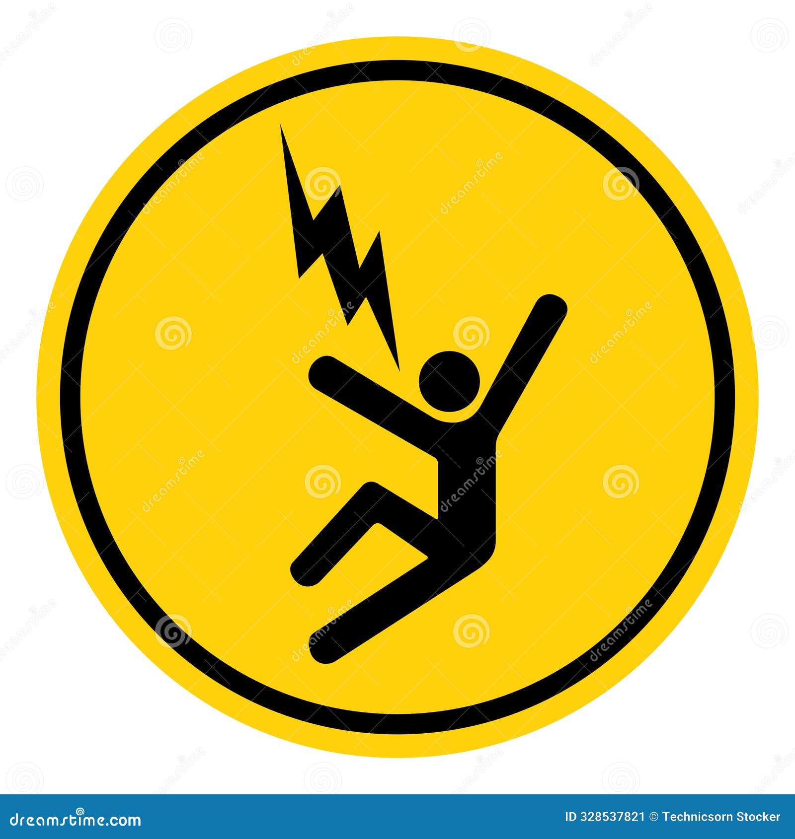 Electrocution Risk Icon Vector Isolated On White Background ...