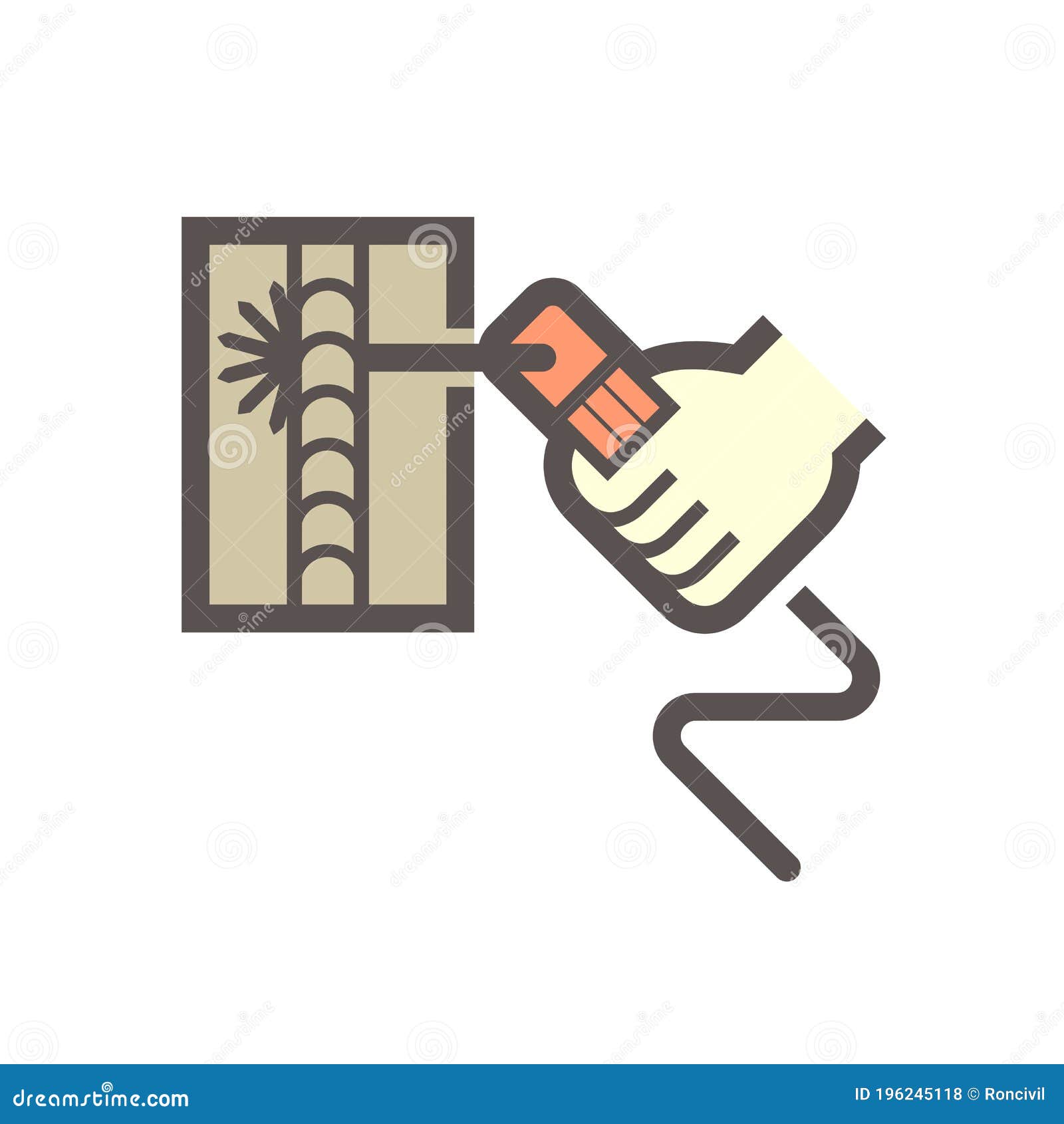 Electrode Welding Icon Cartoon Vector | CartoonDealer.com #196245119