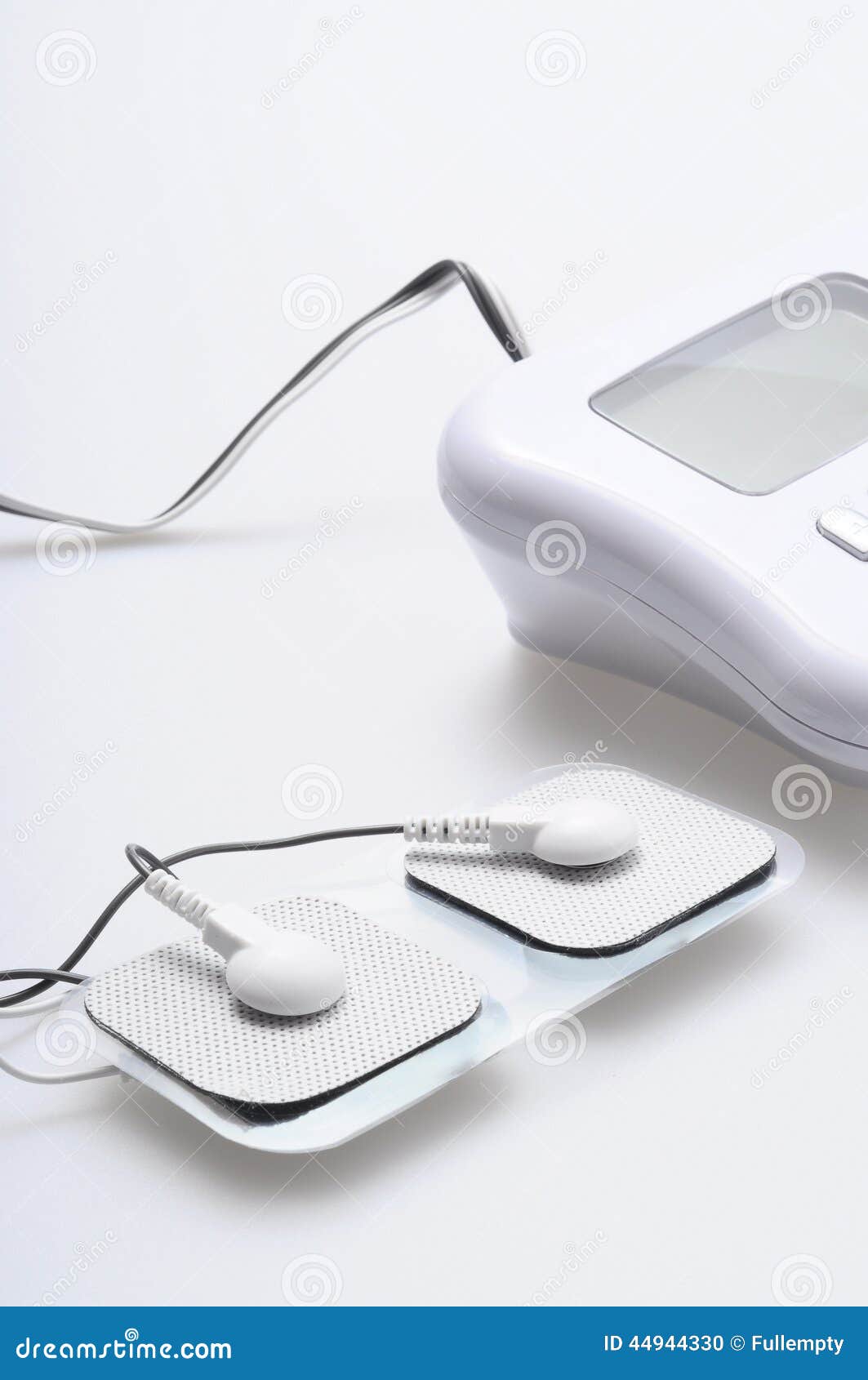 Electrodes and Electrical Stimulation Device Stock Photo - Image of ...