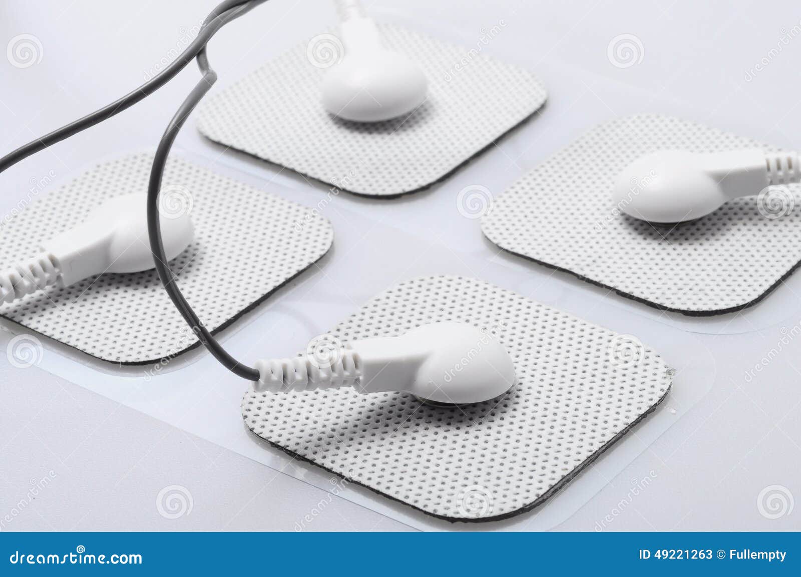 Electrodes and Electrical Stimulation Device Stock Image - Image of ...