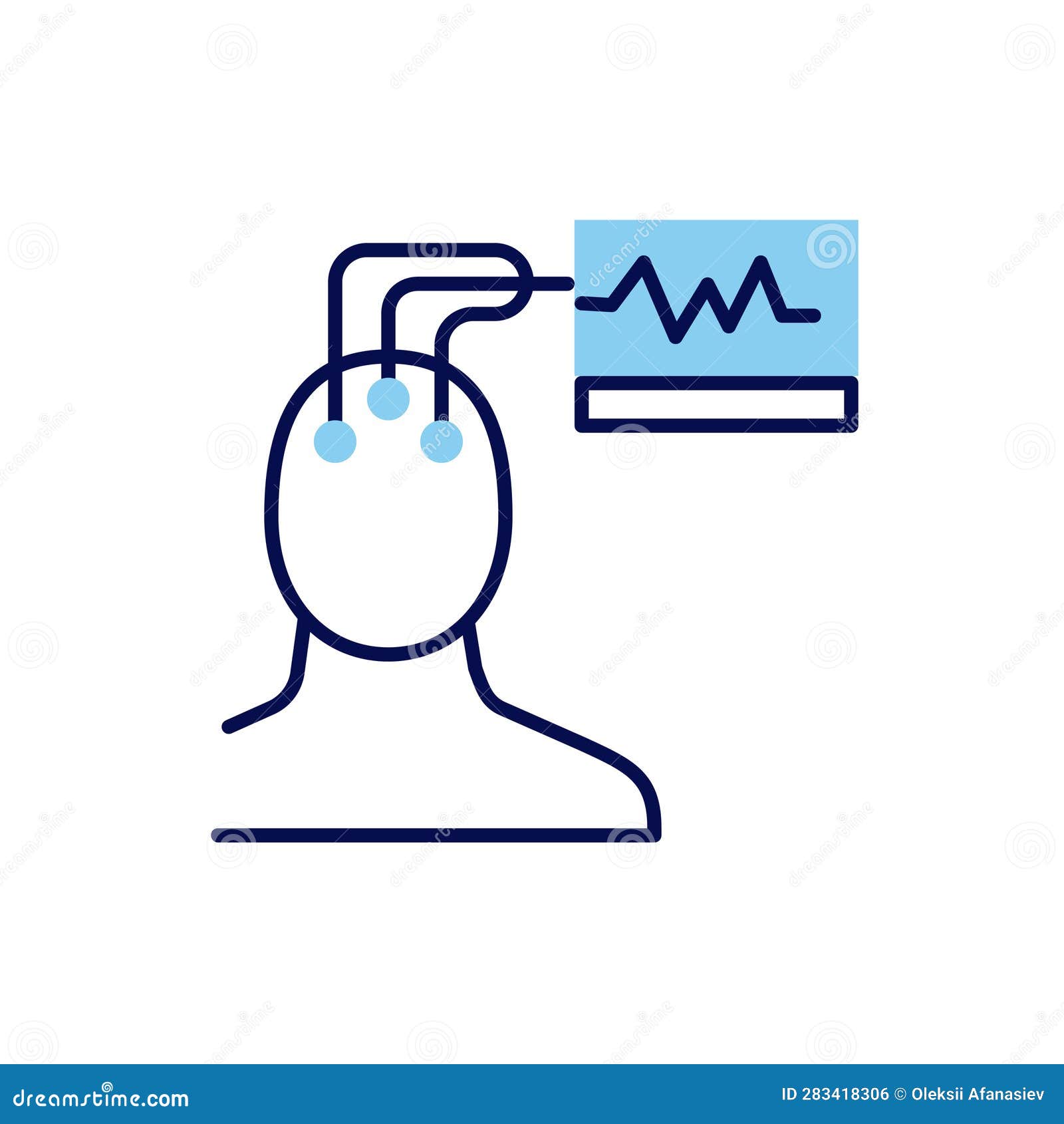Electroencephalography Related Vector Icon. Stock Vector - Illustration ...