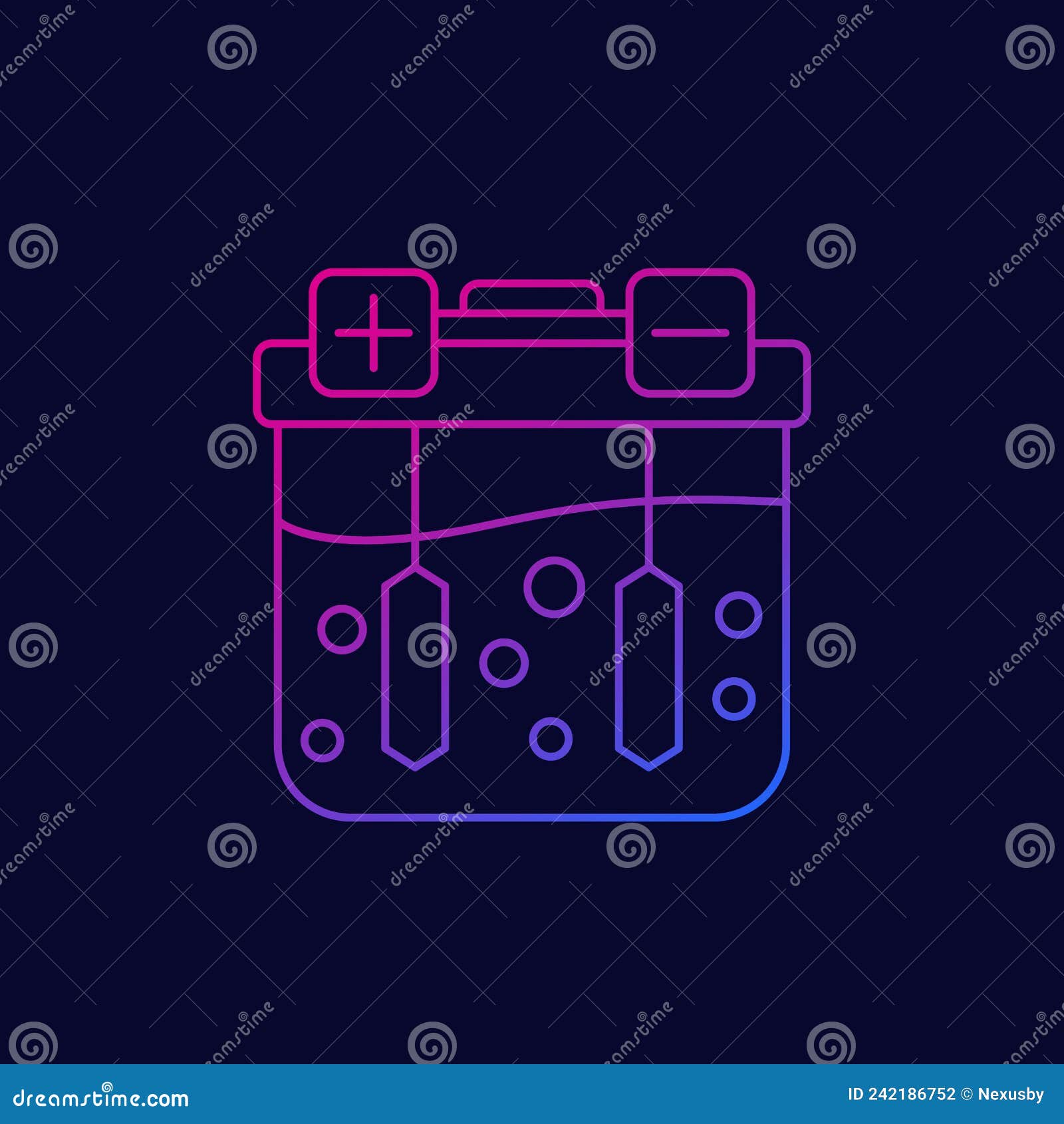 Electrolysis Icon, Line Vector Art Stock Vector - Illustration of ...