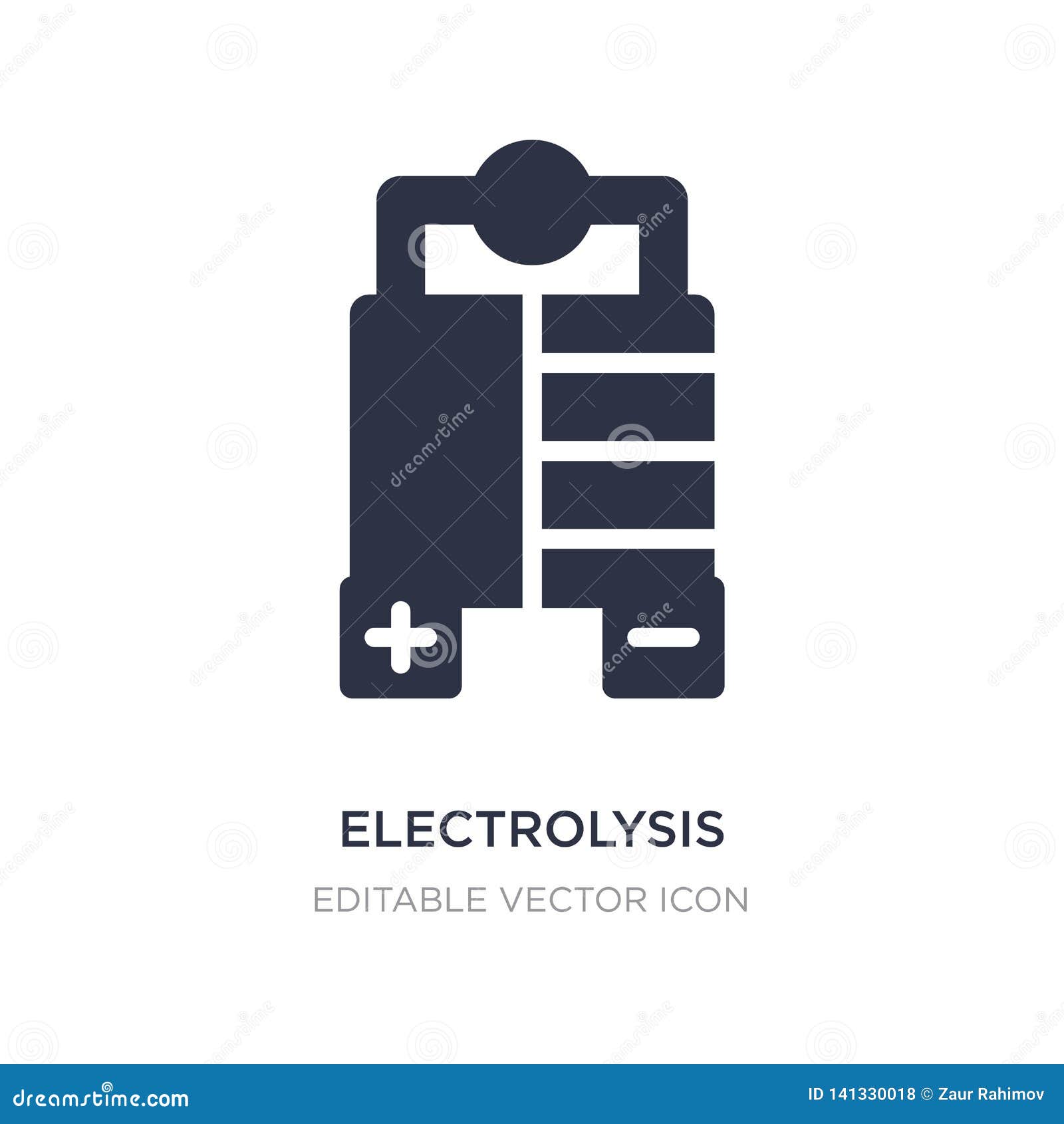Electrolysis Icon on White Background. Simple Element Illustration from ...