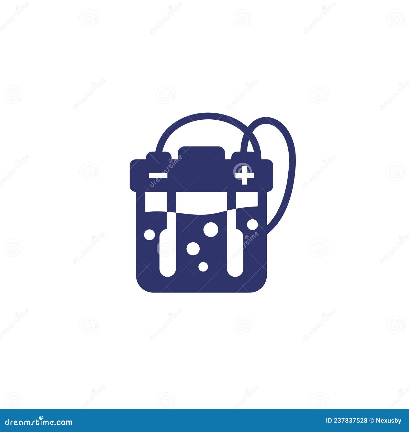 Electrolysis Icon on White, Vector Stock Vector - Illustration of ...