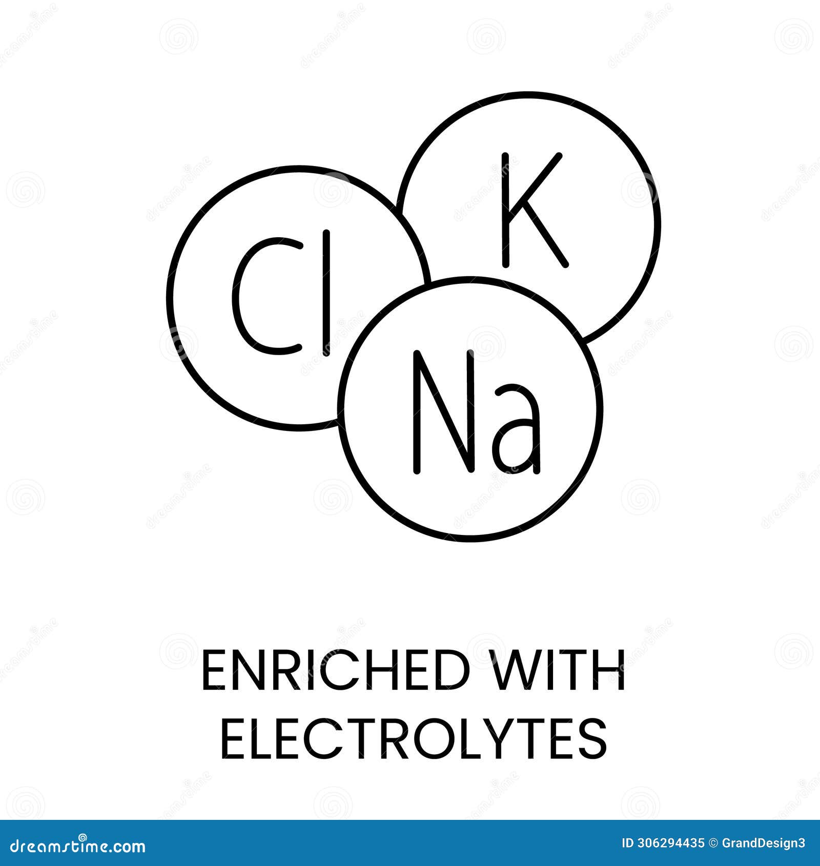 Electrolyte Fortified Water Vector Line Icon With Editable Stroke For ...