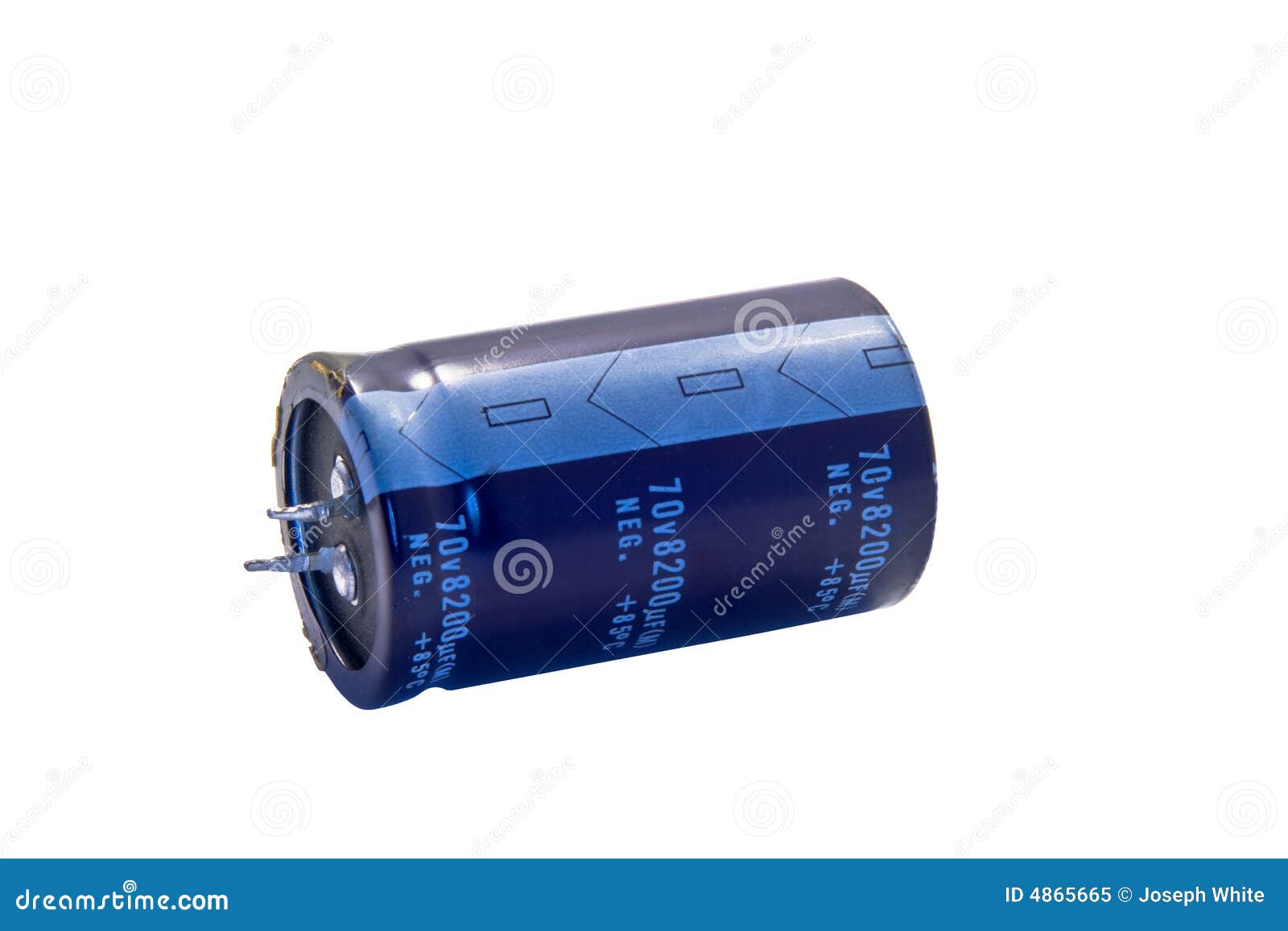 Electrolytic Capacitor stock image. Image of contacts - 4865665
