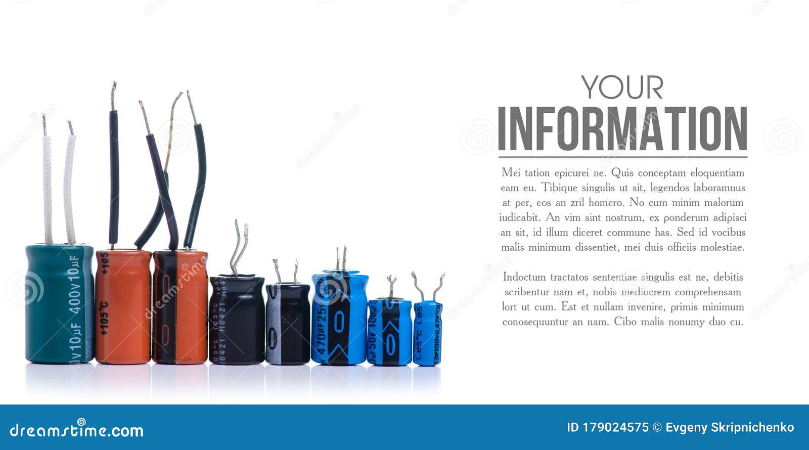 Electrolytic Capacitor Electronic Detal Stock Image - Image of ...