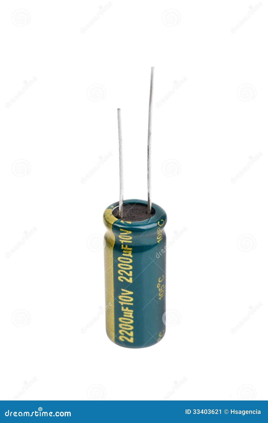 Electrolytic Capacitor stock image. Image of electronic - 33403621