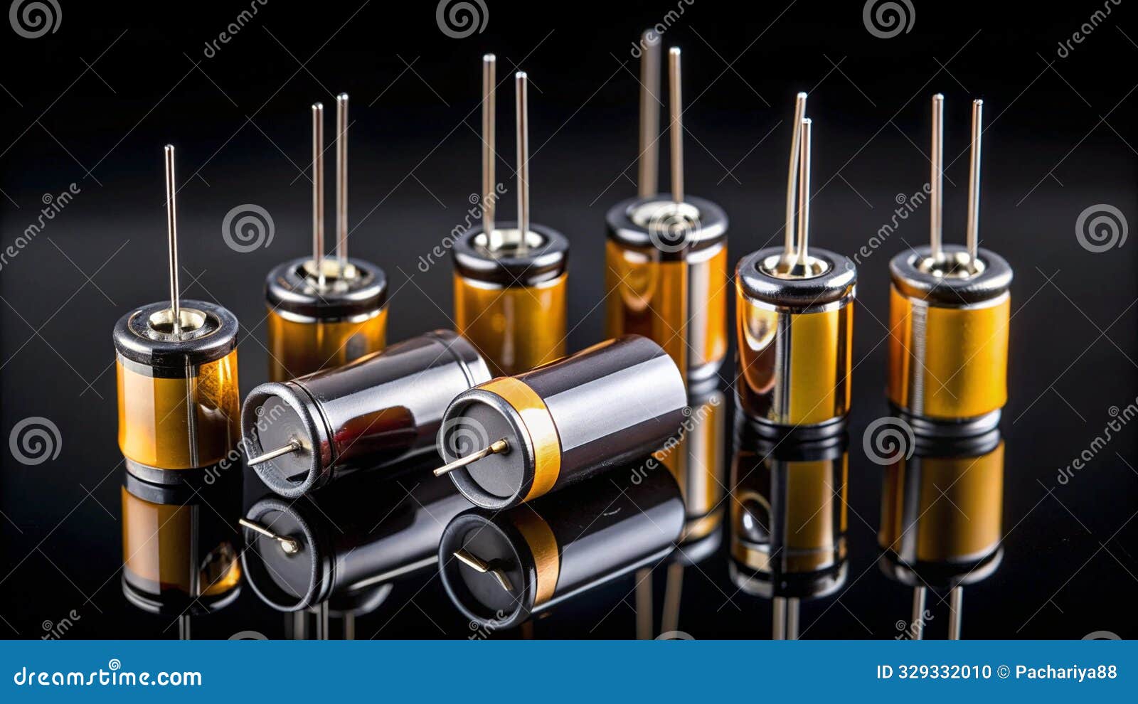 Capacitors Isolated On White Background Stock Photo | CartoonDealer.com ...
